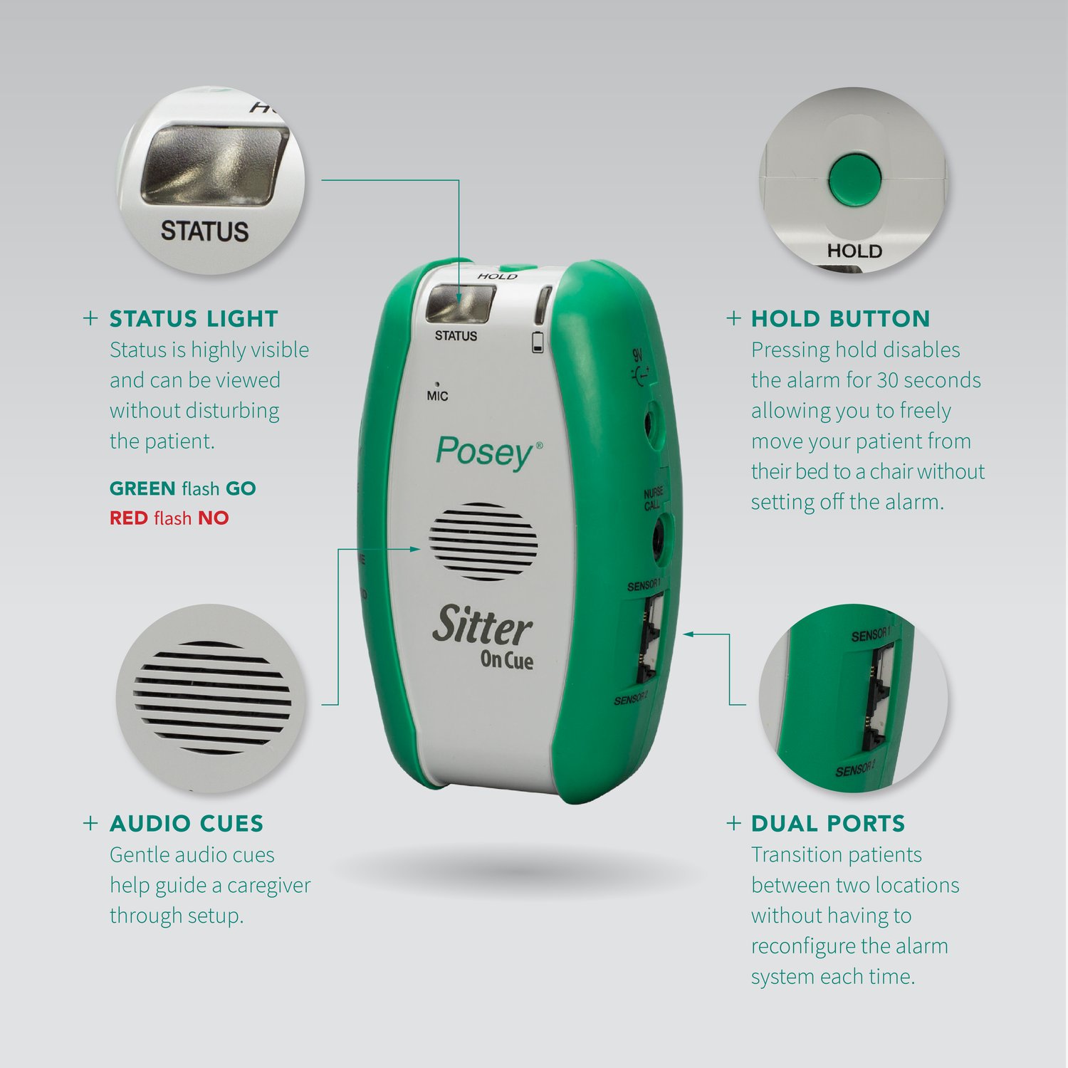 Posey Sitter On Cue Alarm | TIDI Products