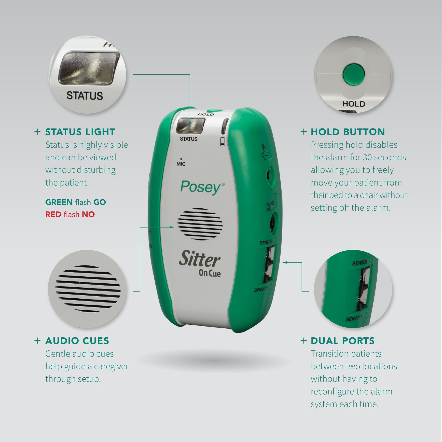 Posey Sitter On Cue Alarm | TIDI Products
